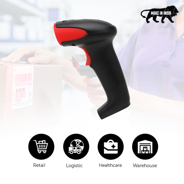 Buy Dcode DC7122 2D Wireless Barcode Scanner | Best Barcode System – SRK Innovation
