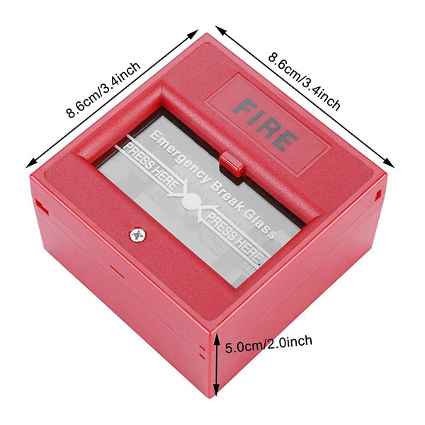 Buy Emergency Break Glass Box | Fireproof | Sandblast Finish | Red ...