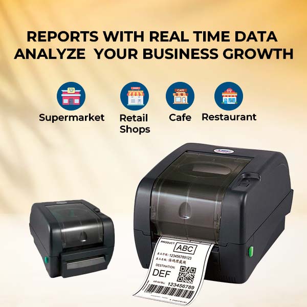 TSC TTP 345 Thermal Transfer Desktop Barcode Label Printer – SRK Innovation