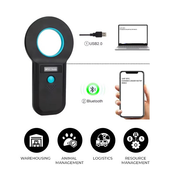 RFID UHF Bluetooth reader |SRK-UBR90H | Read range 0-35cm – SRK Innovation