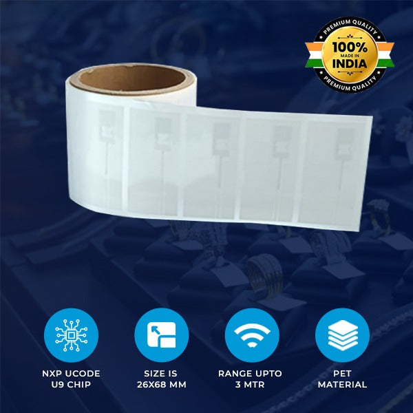 RFID UHF Jewellery Soft Label Tags | Read up to 3 Mtr- For Jewellery a ...